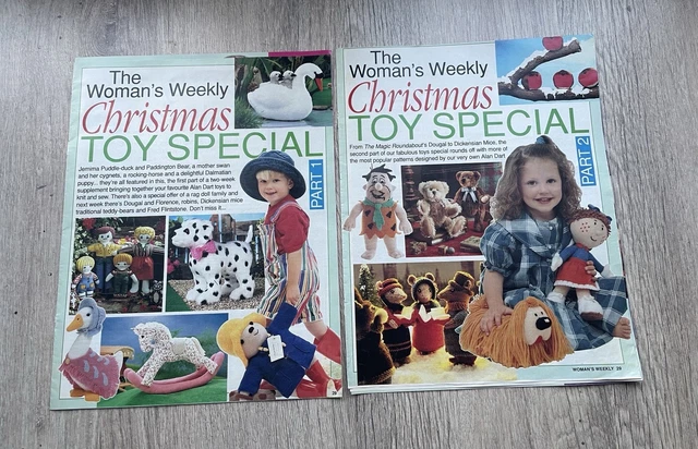 ALAN DART KNITTING Pattern Christmas Special Part 1 & 2 includes Sewing ...