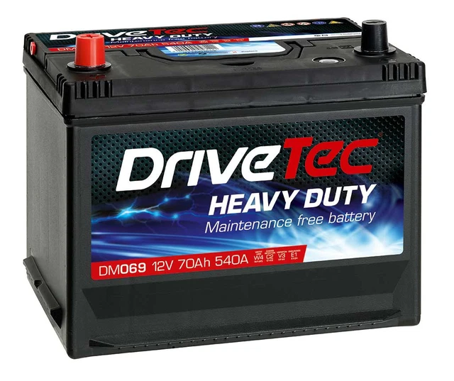 DRIVETEC BATTERY DM069 12V 70Ah 540A B9 For Ferrari 208/308 208 Turbo ...