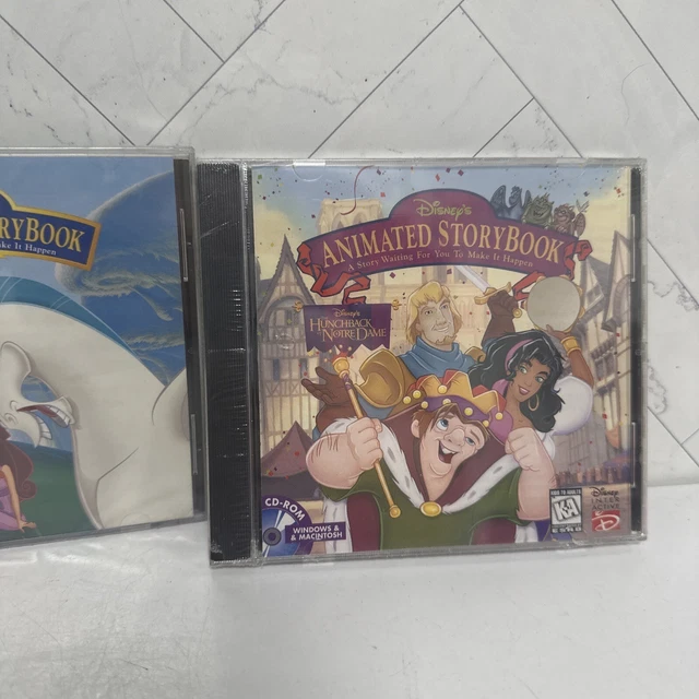DISNEY'S ANIMATED STORYBOOK Hunchback & Hercules CD ROM PC Games BOTH ...