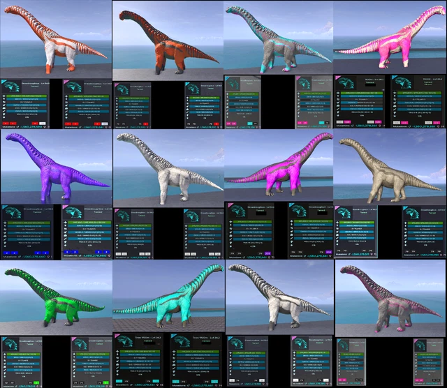 ARK SURVIVAL ASCENDED 950m monster deadpool Dreadnoughtus TOP clones ...