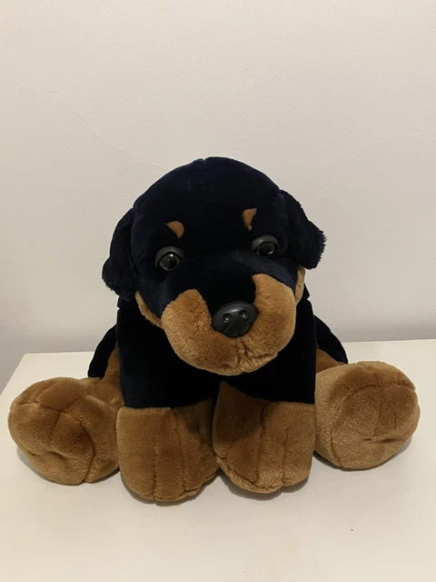 KEEL TOYS BRUNO Large Dog Plush Soft Rottweiler Toy Simply Soft ...