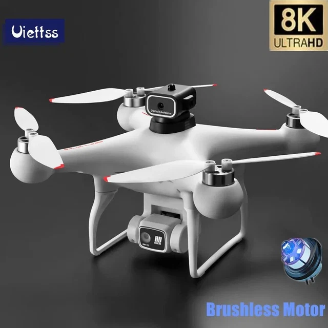 DRONE PROFESSIONNEL S116 MAX 8K WIFI FPV caméra 360° évitement d'obstacles sans balais EUR 63,77 ...