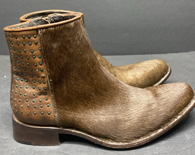 MARCO DELI MEN’S Boots EU 42 USA 9 Brown Zip Ankle Boots $119.99 - PicClick