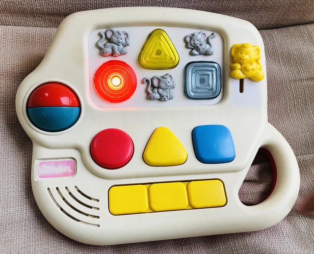 HASBRO VINTAGE PLAYSKOOL 1995 Lights and Sounds Laptop Baby Toddler Toy ...
