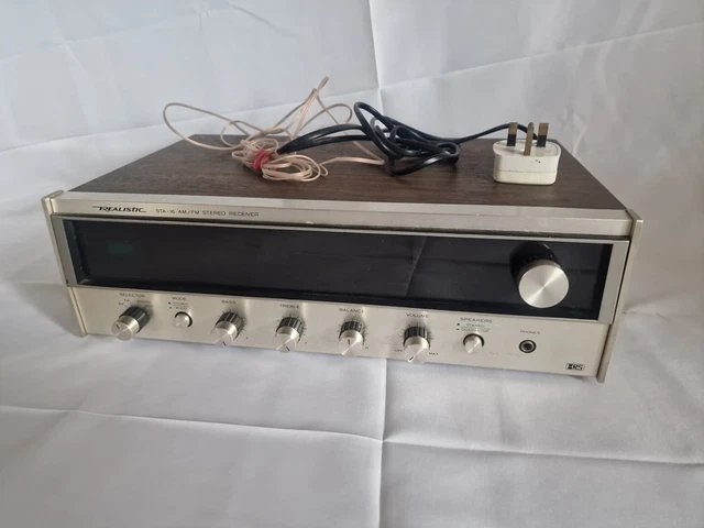 VINTAGE REALISTIC STA-16 AM/FM Stereo Receiver Amplifier With Phono ...