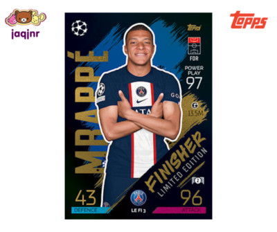 TOPPS MATCH ATTAX 2022/23 - KYLIAN MBAPPE (PSG) Finisher Limited ...