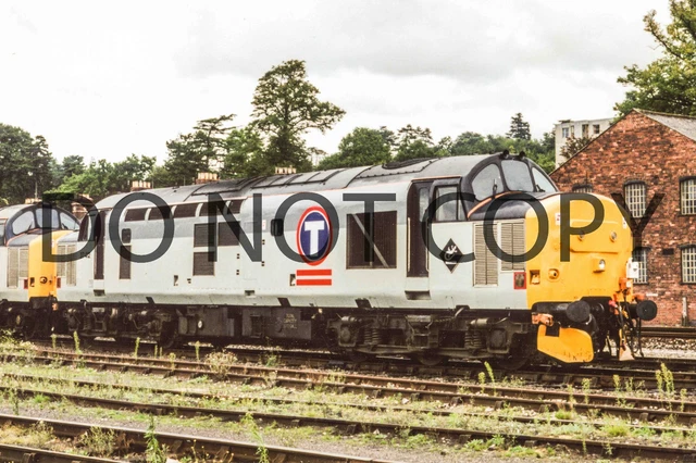 UK DIESEL TRAIN Railway Photograph Of Class 37 Loco 37412. Rm37-1217 £2 ...