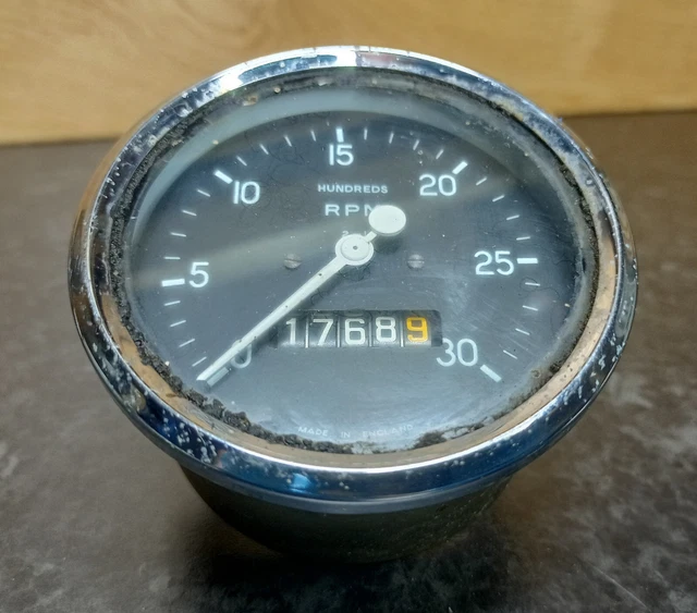 VINTAGE SMITHS REV COUNTER TACHOMETER Marine 3000RPM - UNTESTED £68.50 ...