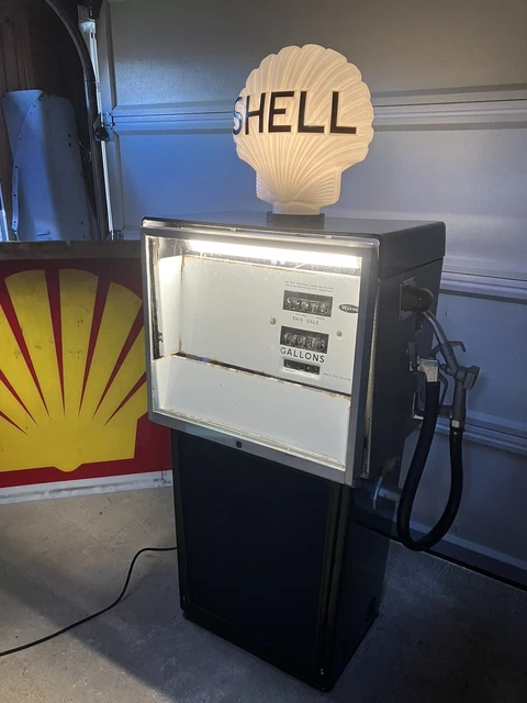 VINTAGE SHELL 60’S Wayne Petrol Pump, With 1000w Speaker, Man Cave ...