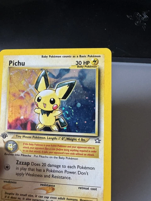 POKÉMON TCG PICHU Neo Genesis 12/111 Holo 1st Edition Holo Rare NM With ...