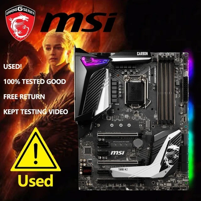 Z390 GAMING PRO Carbon LGA1151 M.2 USB 3.1 Gen 2 DDR4 HDMI DP SLI ATX ...