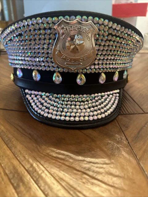 SEQUIN COSTUME POLICE Hat NWT Great Halloween Addition ! £15.04 ...
