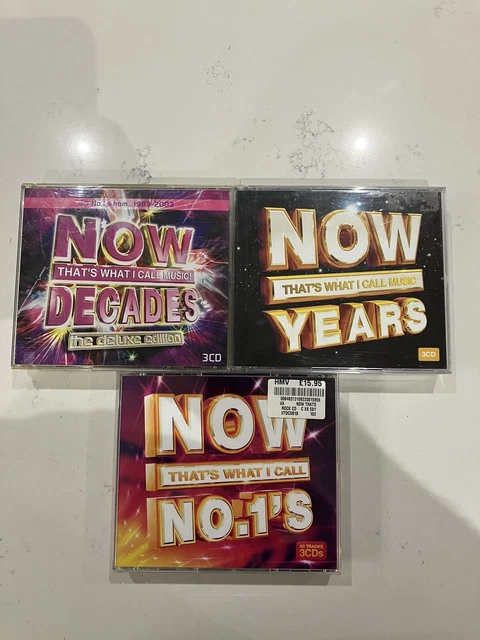VARIOUS ARTISTS NOW That's What I Call Music Decades Cd Bundle Years No ...