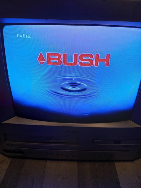 BUSH BTV183DVD/A 14& CRT TV DVD VHS Player Combi TV-Retro Gaming- See ...