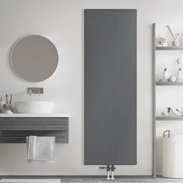 CALEFACTOR MURAL CON conexión central al suelo radiador antracita 1800x604 mm EUR 428,99 ...