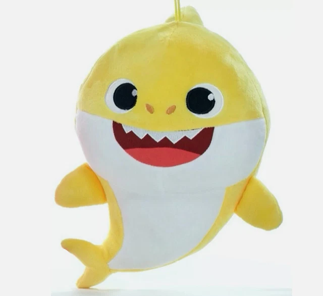 BABY SHARK LARGE Plush 10 INCH Pink Yellow Blue Great SHARK Super Soft ...