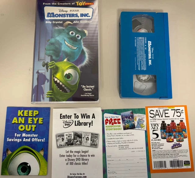 MONSTERS, INC. (VHS, 2002, Clam Shell) Disney/Pixar £8.90 - PicClick UK