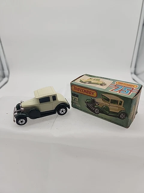 MATCHBOX SUPERFAST 73 Model A Ford V3 - Green Boxed Lesney Vintage £3. ...