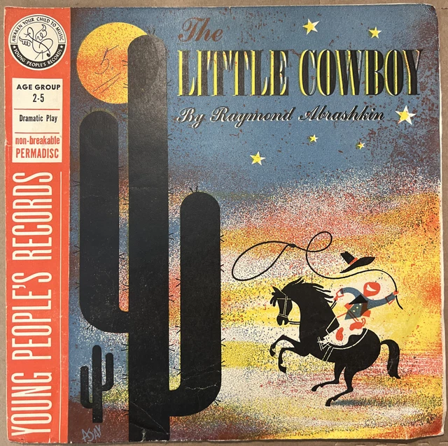 RARE CHILDREN'S ALBUM ‘50s "The Little Cowboy” Young People's Record 78 ...