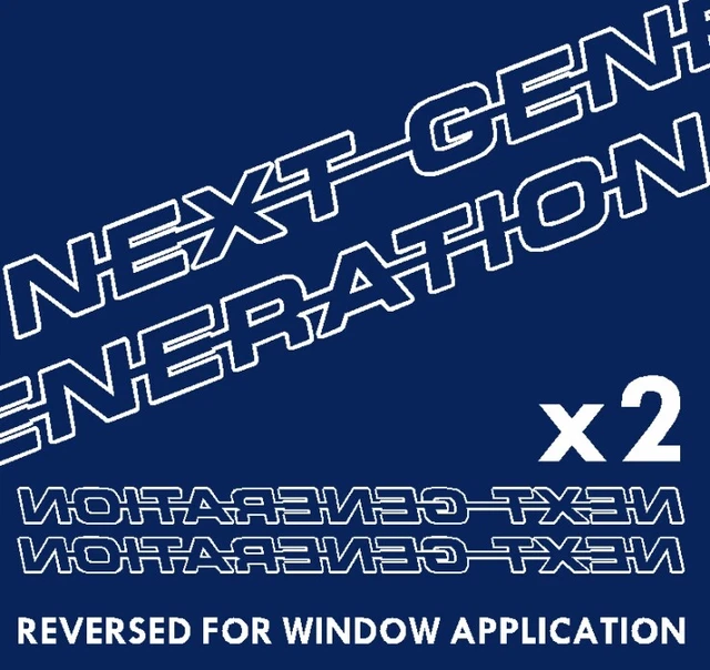 NEXT GENERATION WINDOW Decals / stickers - Scania £8.50 - PicClick UK