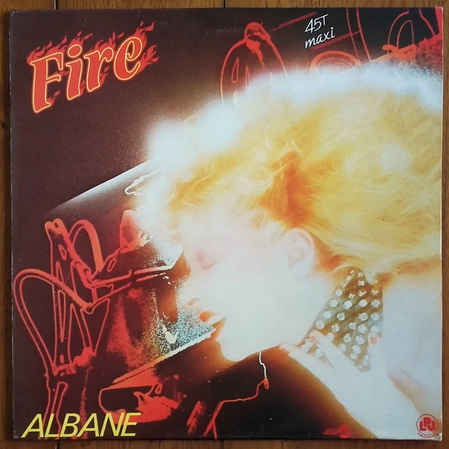 DISQUE VINYLE MAXI 45T 12" ALBANE « Fire » DISCO 1979 FRANCE near mint ...