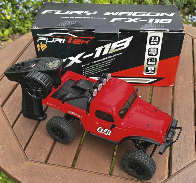 FURITEK FX118 FURY Wagon 1/18 Metal Chassis Crawler - With Bluetooth+ ...