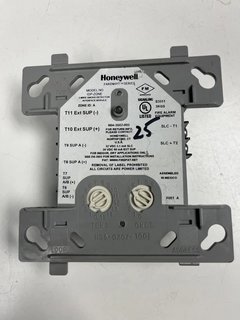HONEYWELL IDP-ZONE ADDRESSABLE Module $40.00 - PicClick