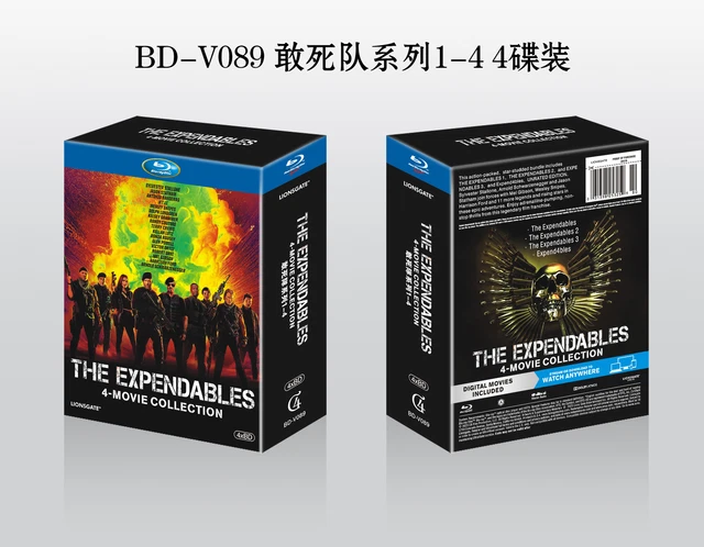 BLU-RAY DB EXPEND4BLES 1-4 (2023) serie 4 discos todas las regiones EUR 32,27 - PicClick ES