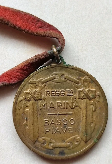 MEDAGLIA REGGIMENTO MARINA Basso Piave Prima Guerra Ww1 Nave Regno D ...