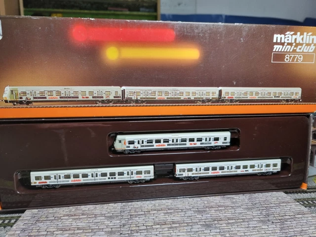SPUR Z MÄRKLIN mini club 8779 Wagen-Set S-Bahn 3-tlg., OVP Top Zustand ...