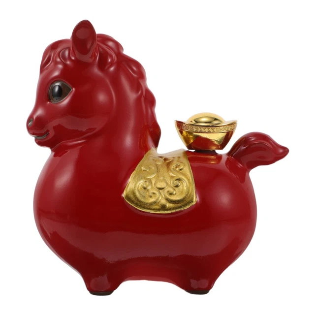 YEAR OF THE Horse 2026 Figurine - Mini Ceramic Zodiac Animal Sculpture ...