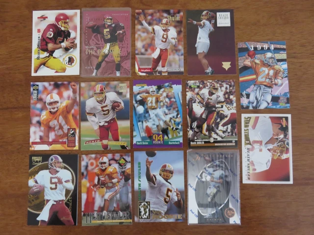 HEATH SHULER. NFL CARD SELECTION X 14. WASHINGTON REDSKINS. 1990's ...