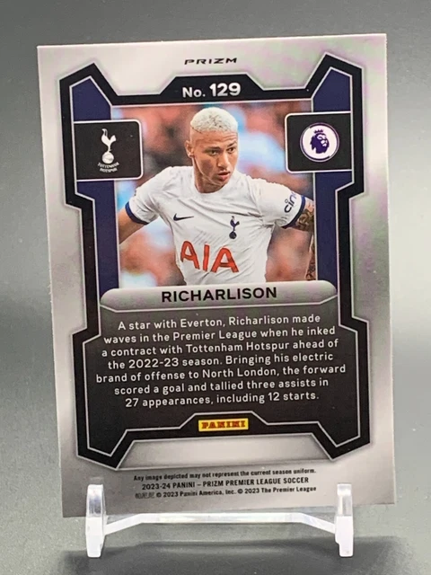 2023-24 PANINI PRIZM EPL Mosaico Blu #129 RICHARLISON Tottenham Hotspur ...