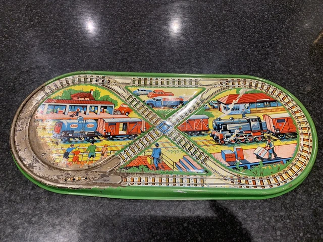 RARE TECHNOFIX MAGIC Shunting Train Tin Toy Base £15.99 - PicClick UK