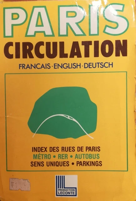 MAPPA PARIS CIRCULATION - Index Des Rues - Metro - Rer... - Leconte ...