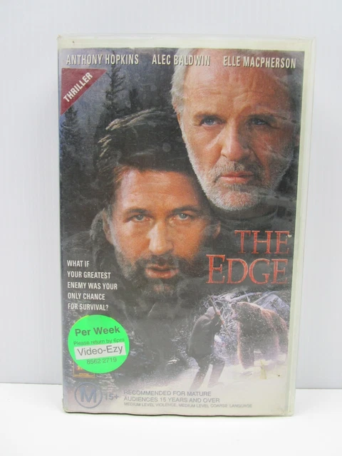 THE EDGE, ANTHONY Hopkins, Alec Baldwin, VHS Tape, Vintage Video, Movie ...