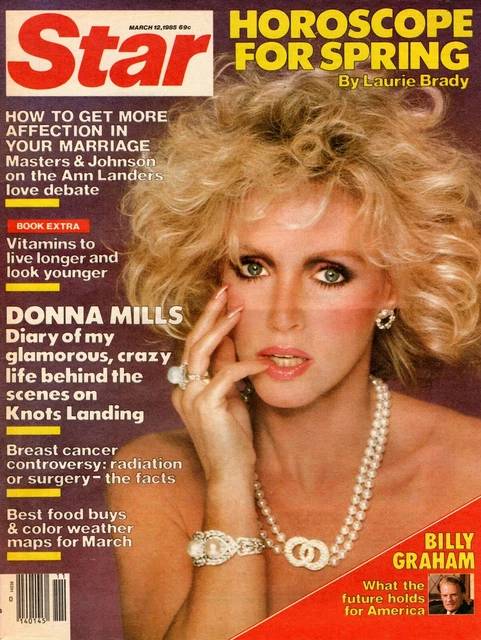 DONNA MILLS STAR Magazine Mar 1985-Billy Joel & Christie Brinkley "Set ...