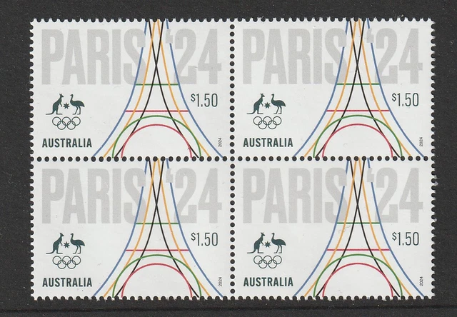 AUSTRALIA 2024 : Path to Paris: Paris Summer Olympics $1.50 Block of 4 ...