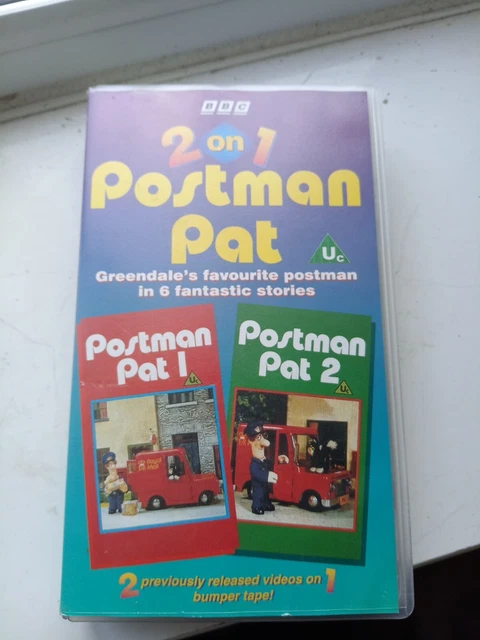 POSTMAN PAT 2 On 1 Postman Pat 1 & 2 Bbc Video Pal Vhs Video Children ...