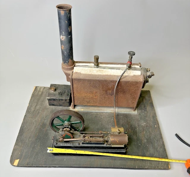 STUART TURNER LIVE STEAM HORIZONTAL ENGINE & BOILER with correct burner ...