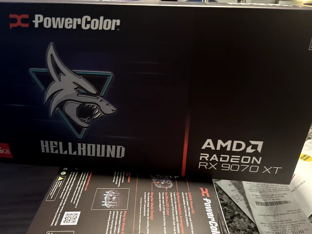 POWERCOLOR - HELLHOUND AMD RADEON RX 9070 XT - BRAND NEW IN BOX - IN ...