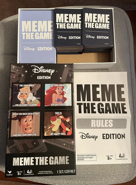 DISNEY EDITION MEME The Game Picture & Word Cards Classic Cartoons ...