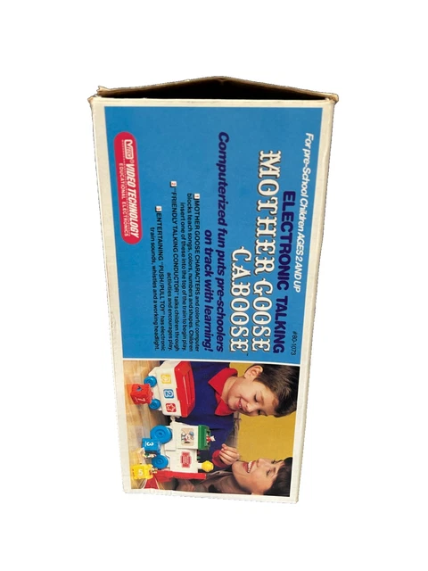 MOTHER GOOSE CABOOSE Vintage 1989 Vtech Train Set Learning Express with ...