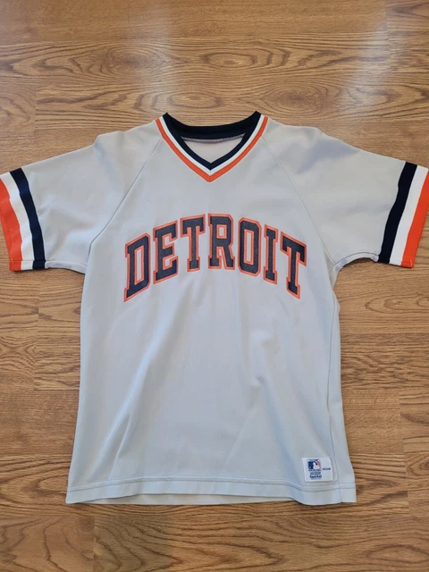 VTG 80'S DETROIT Tigers Sand Knit Medalist Jersey Made In USA Size ...