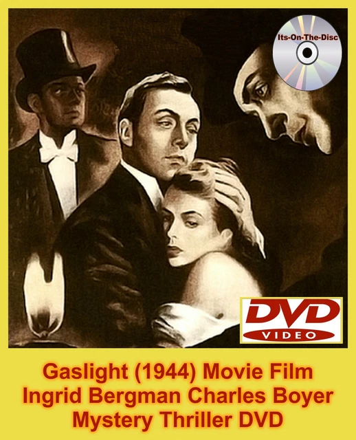 GASLIGHT (1944) MOVIE Film Ingrid Bergman Charles Boyer Mystery Thriller DVD £2.99 - PicClick UK