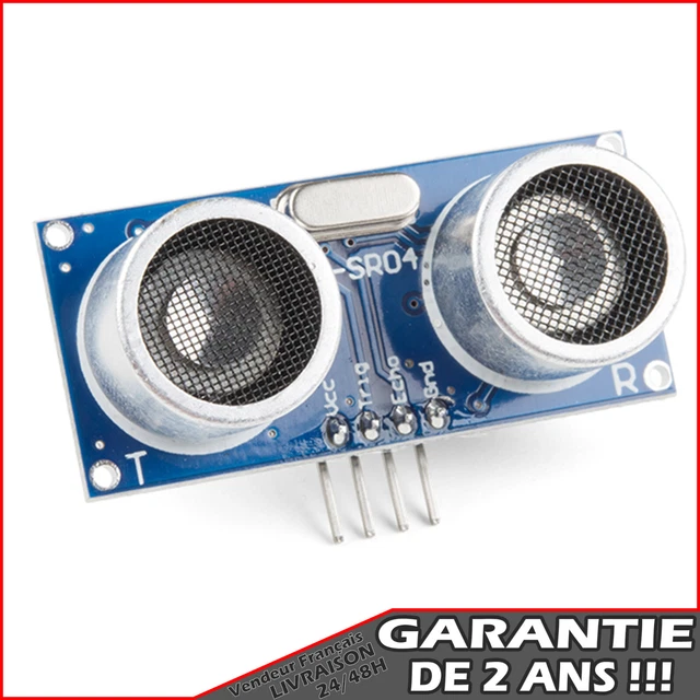 MODULE HC-SR04 CAPTEUR DÉTECTION AUX ULTRASONS ARDUINO RASPBERRY Pi ...