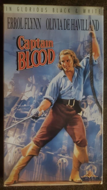 CAPTAIN BLOOD VHS (MGM/UA, 1935, 1963) Errol Flynn, Olivia de Havilland PREOWNED EUR 7,83 ...