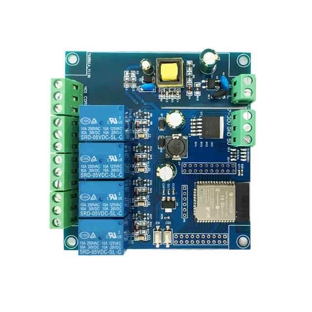 AC/DC ESP32 WIFI Bluetooth 4-CH Relay Module ESP32-WROOM Development ...