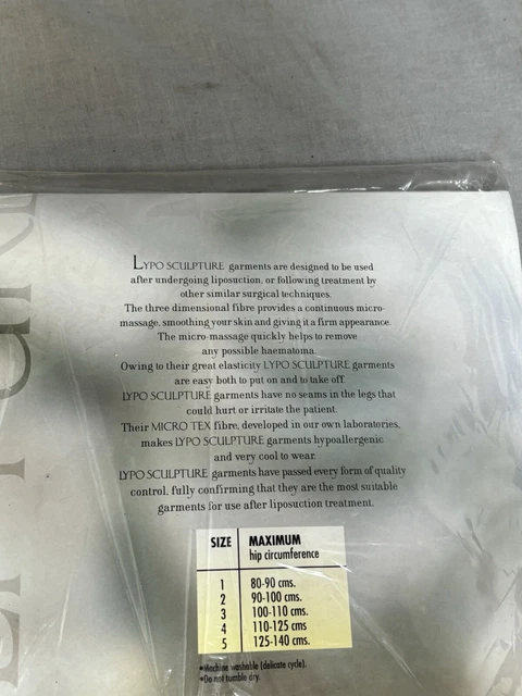 MAINAT POST LIPOSUCTION Surgery JM-105 Compression Body Shaper SIZE 4 ...