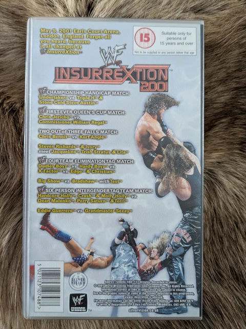 WWF INSURREXTION 2001 VHS Tape WWE Wrestling Classic £21.49 - PicClick UK